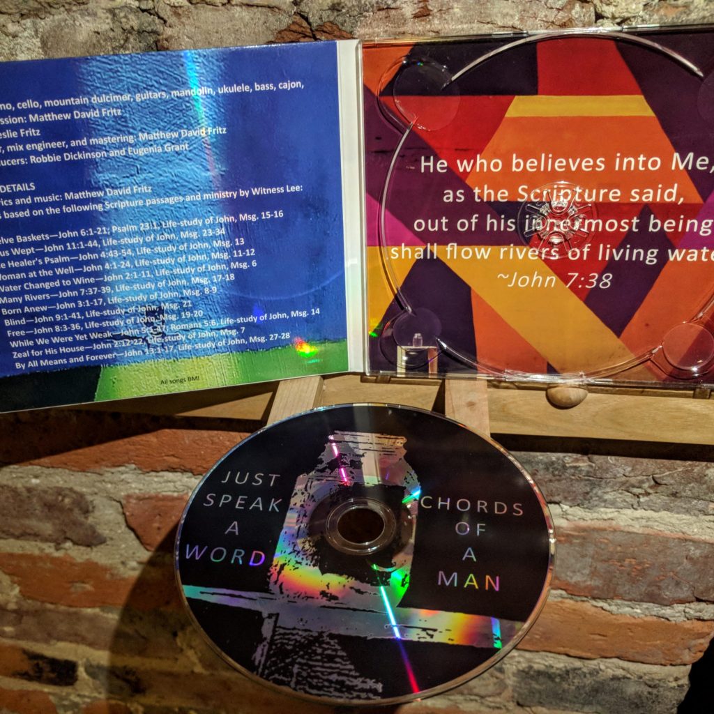 CD inside disc – Chords of a Man